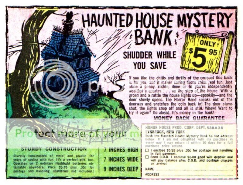 Haunted house mystery bank