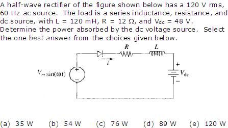 Half wave rectifier with RL load | All About Circuits