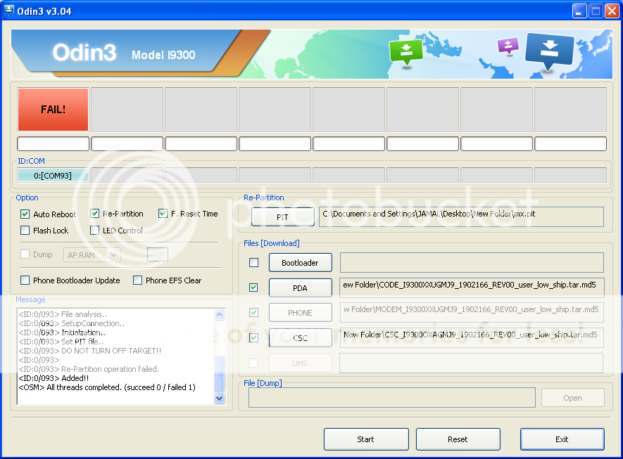 I9300 pit error during flashing - GSM-Forum