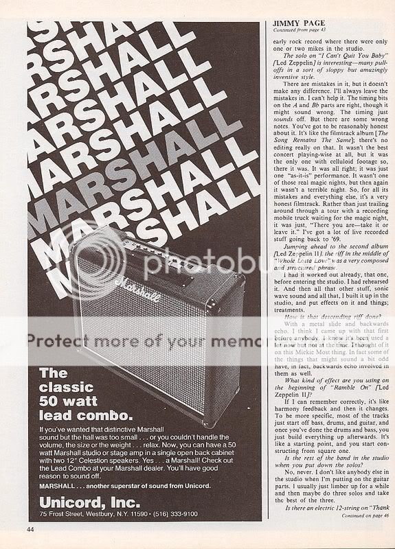 Jimmy Page in Guitar Player 1977 - Magazines / Newspapers / Press - Led ...